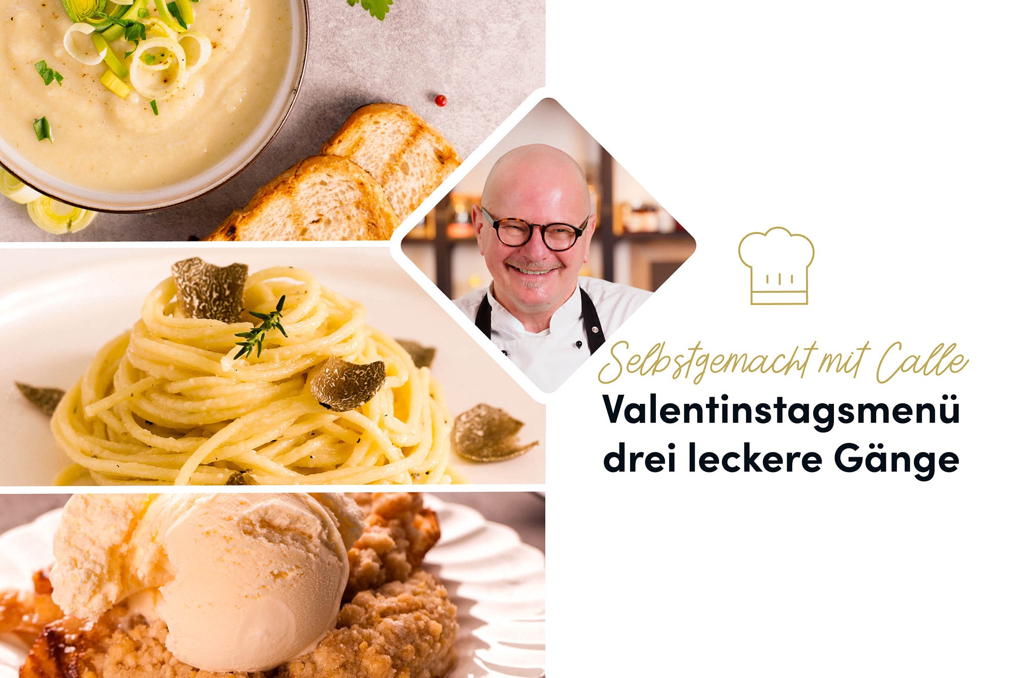 Gemeinsam schmeckt's am besten: Ein Valentinstagsdinner für zwei Perso ...