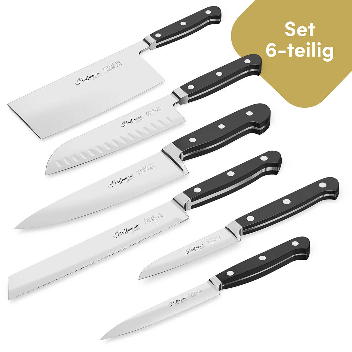 Messer Vollausstattung, 6-teilig I Made in Solingen – Hoffmann Germany GmbH